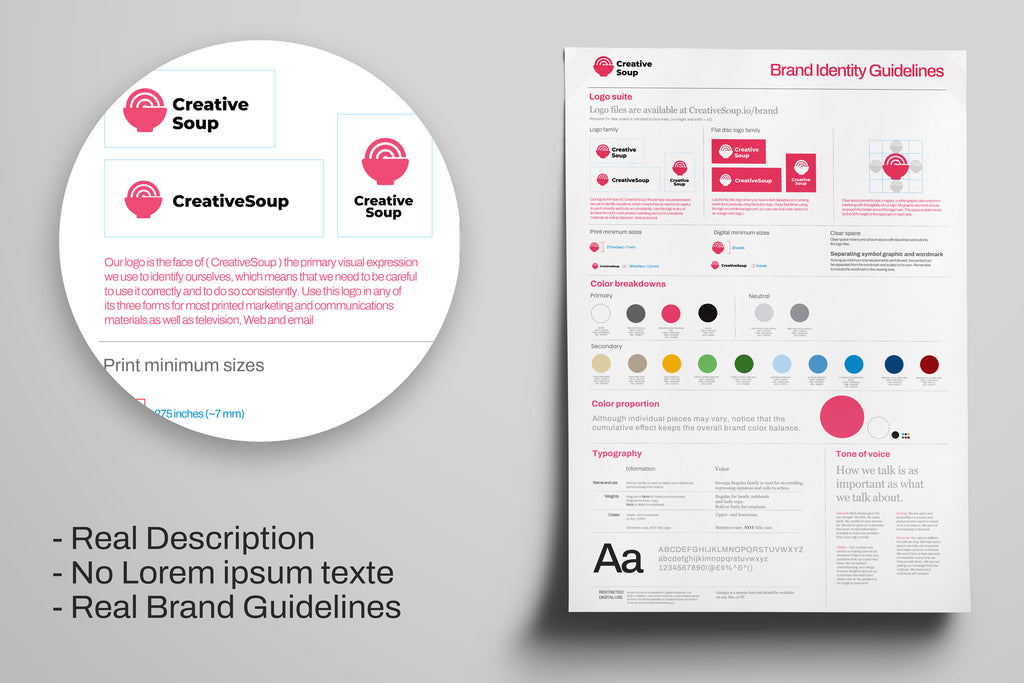 one page brand guide